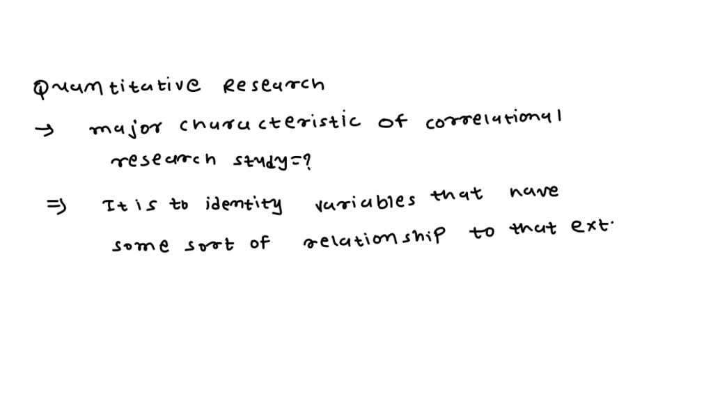 SOLVED: Quantitative Research Methodologies What is the major ...
