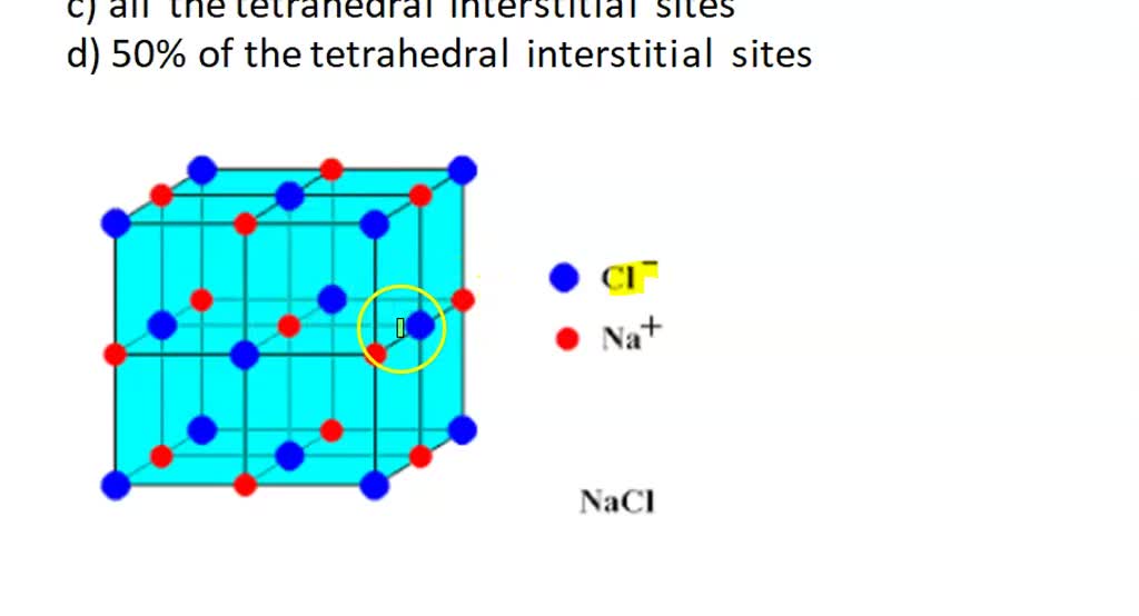 SOLVED: Q.1) In the rock salt-type structure, the large anions are ...