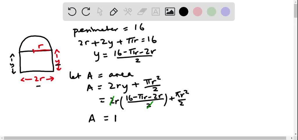 SOLVED: An architect of a designing rectangular composite window by ...