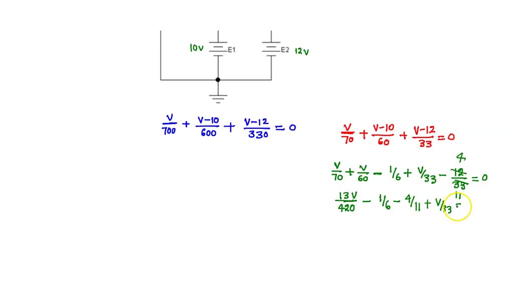 SOLVED: 3.5 points Save Answer Use the circuit below to find current through the resistor R1 ...