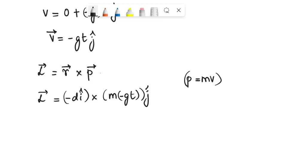 SOLVED: A particle of mass m is dropped at the point (-d, 0) and falls vertically in Earth's ...