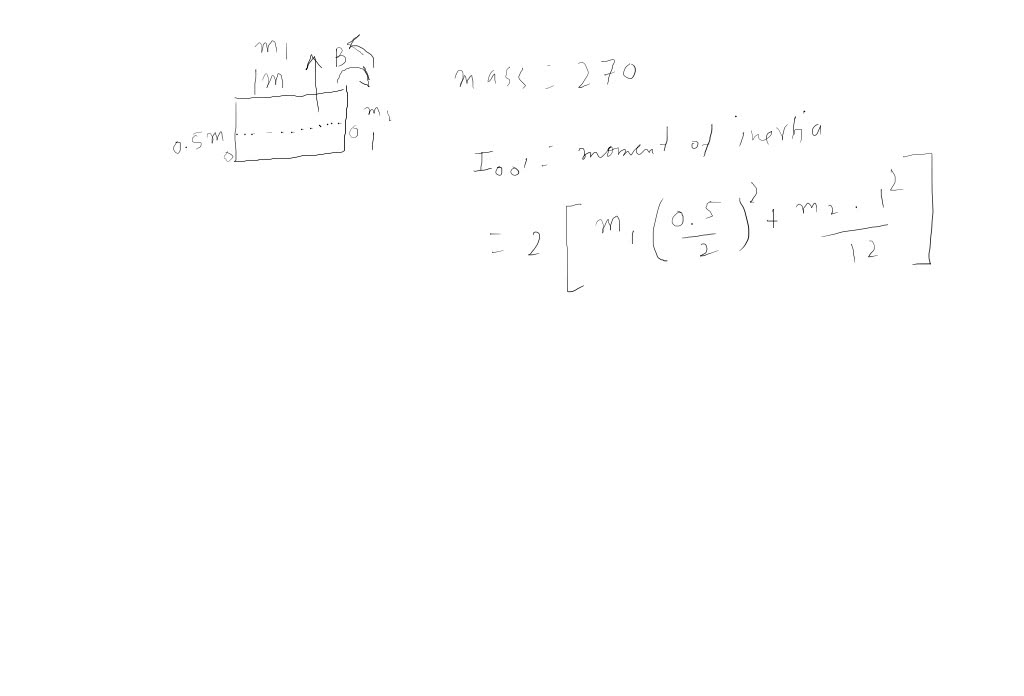 SOLVED: A uniform rectangular coil of total mass 270 g and dimensions 0.500 m x 1.00 m is ...