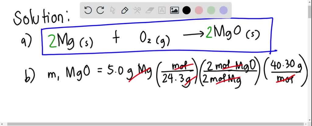 SOLVED: 2. Magnesium combines with chlorine, Cl2, to form magnesium ...
