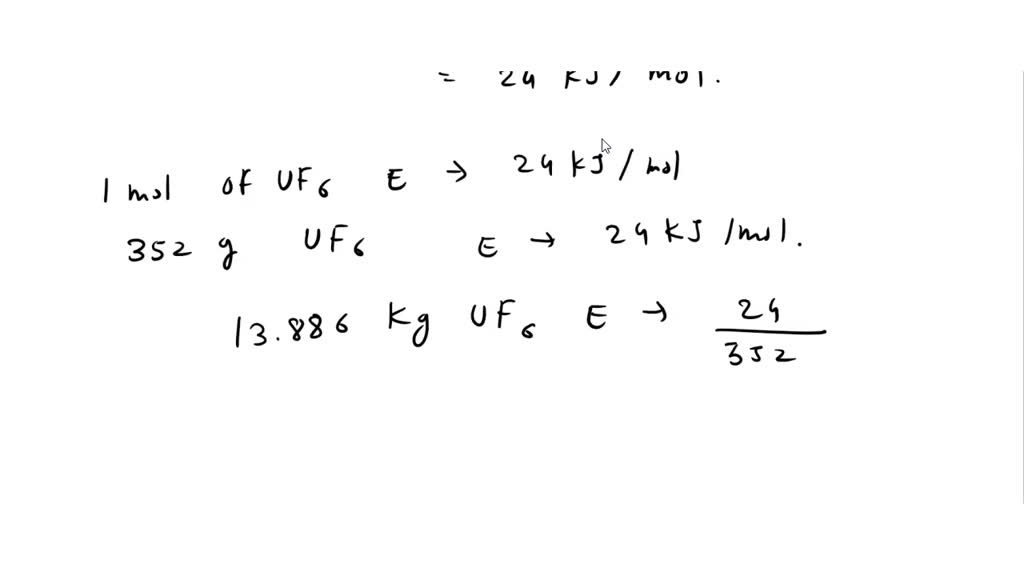 SOLVED: Uranium (VI) fluoride was sublimed, ionized, and separated to ...