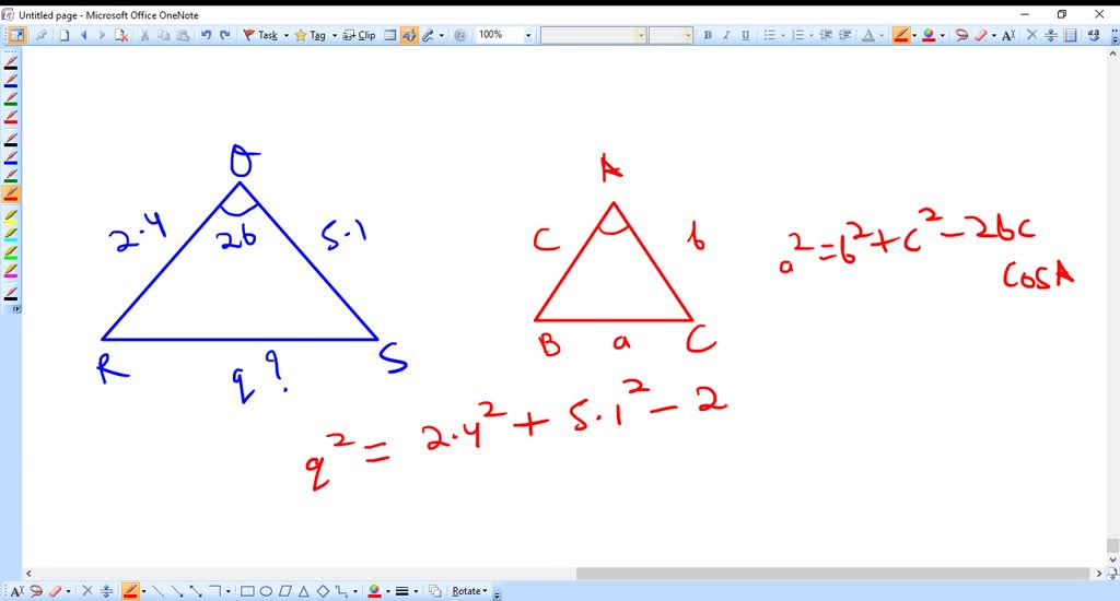 SOLVED In QRS R 5 1 Inches S 2 4 Inches And Q 26 Find