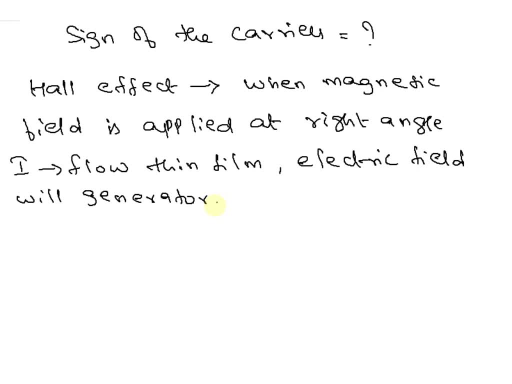 SOLVED: A Hall effect experiment is set up with a conducting strip ...