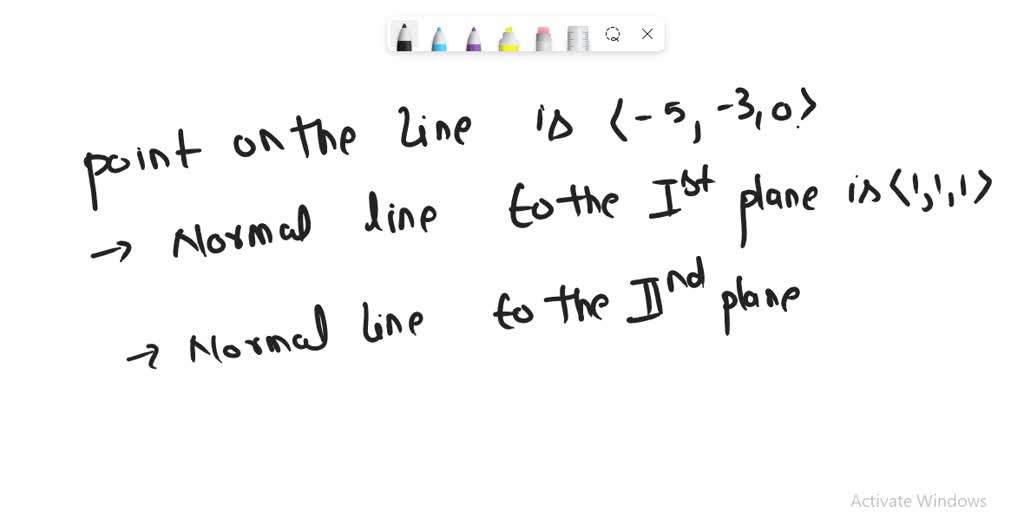 SOLVED: Find a parametrization of the line in which the planes x + y ...