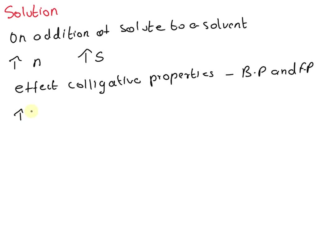 SOLVED: How are the boiling point and freezing point of a solvent ...