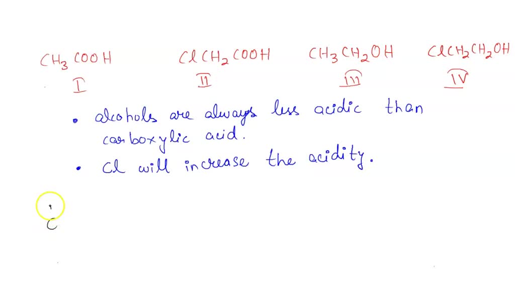 SOLVED: Rank the following compounds in order of increasing acidity ...