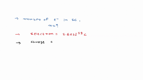 SOLVED: Calculate the number of electrons constituting one coulomb of ...