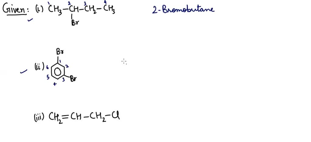 SOLVED: Write the IUPAC names of following compounds: (i) CH3CH(Br ...