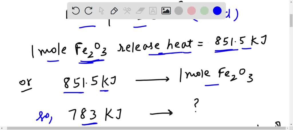 Fe0 95 To Fe2o3 In The Above Reaction The Equivalent Mass Of Reactants Is