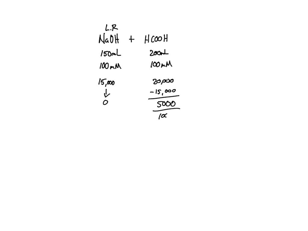 SOLVED: Calculate the followings: The pH of the final solution after adding 300 ml of 40 mM NaOH ...