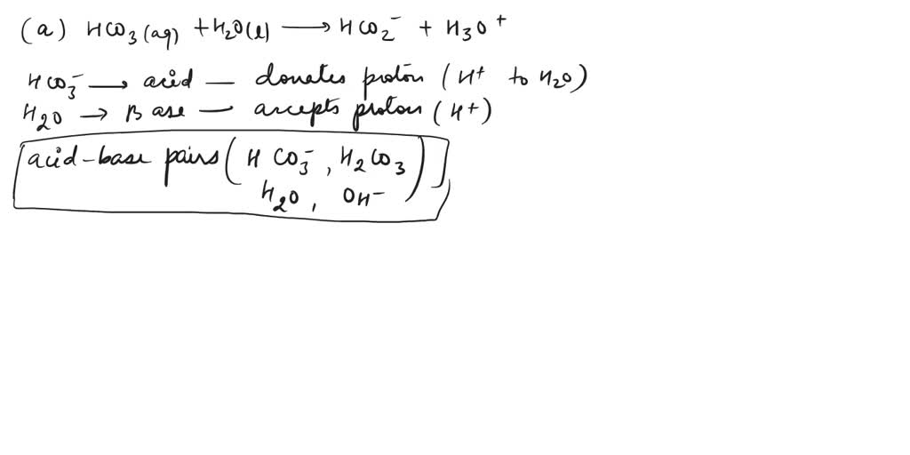 SOLVED: In the following equation identify the Brønsted-Lowry acid and base, respectively: NH3 ...