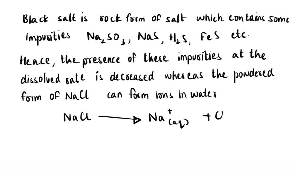 SOLVED: If a single 5 g block of NaCl is placed in water, it dissolves ...