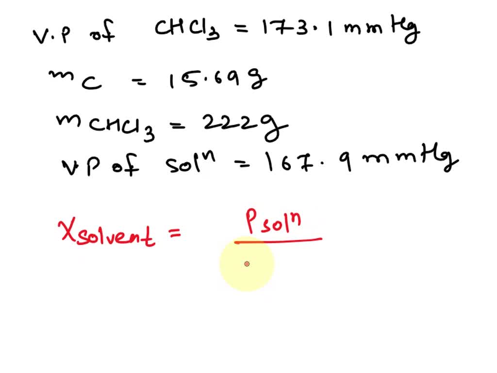 SOLVED: A 1-liter solution of diluted liquid chloroform with toluene is ...