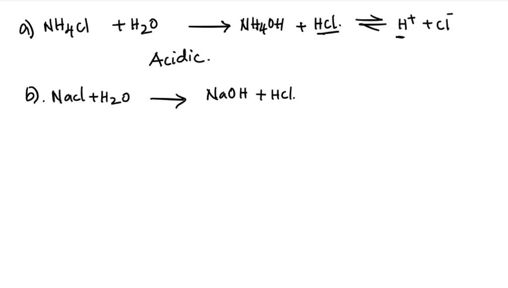 SOLVED: Which compound forms an acidic solution when dissolved in water ...