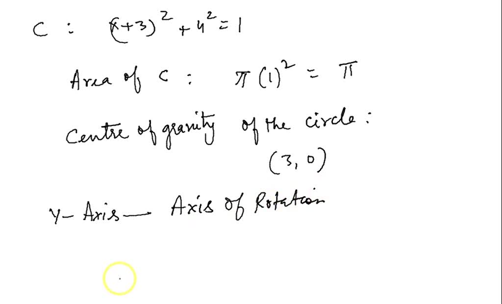 SOLVED: 11. Use the Theorem of Pappus to find the volume of the ...