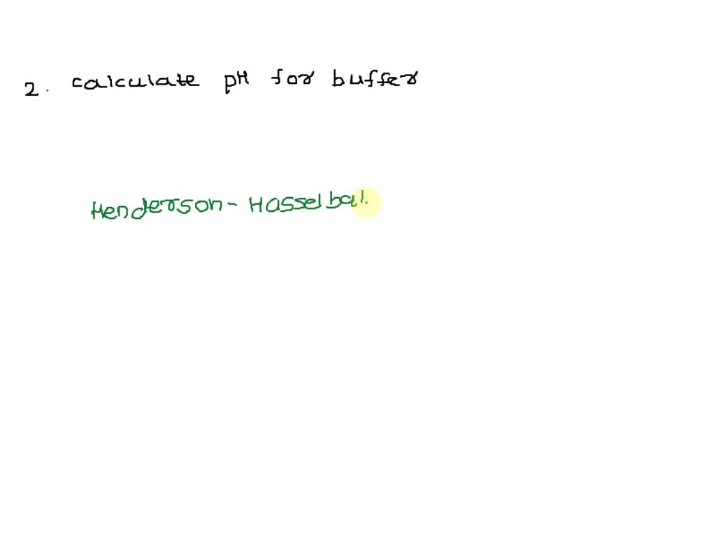 SOLVED: 1. What is an acid-base buffer and what two components must be present? What important ...