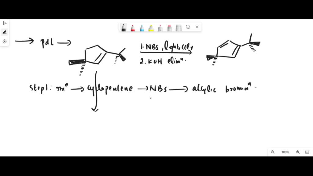 SOLVED: Predict the product of the following reaction? 1 NBS, light ...