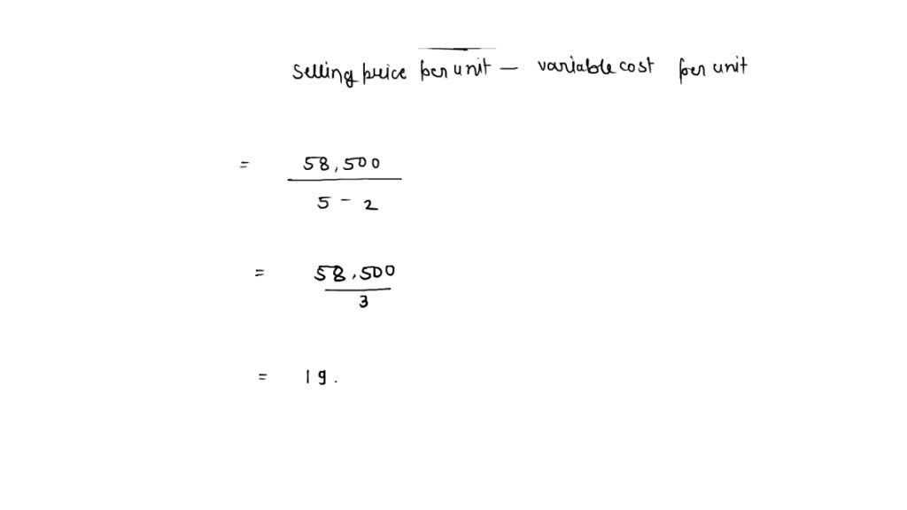 VIDEO solution: Break-even point units = Fixed costs / Weighted-average ...