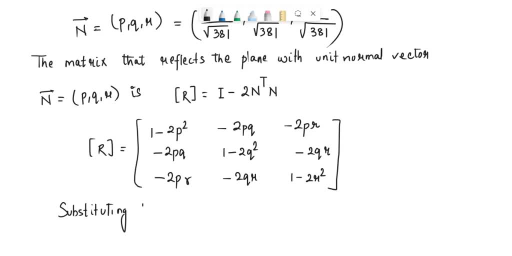 SOLVED: Let P denote the plane (in R 3 ) through the origin that is ...