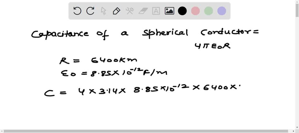 SOLVED: Consider the Earth to be a spherical conductor of radius 6400 ...