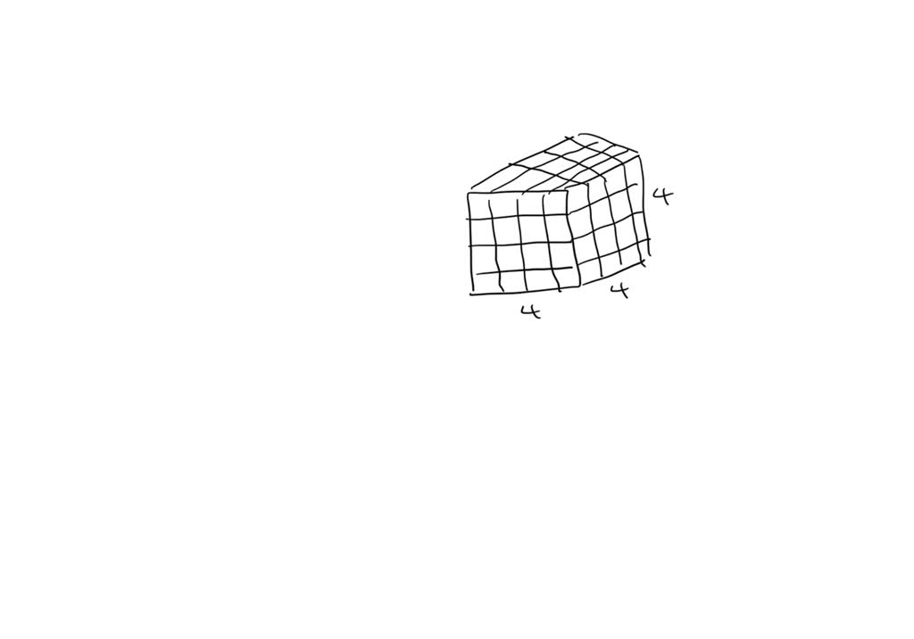64 Smaller But Identical Cubes Have Been Put Together To Form A Larger Cube This Larger Cube Is