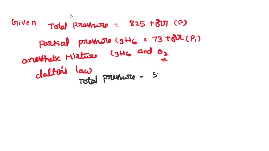 SOLVED: The anesthetic consists of a mixture of cyclopropane gas, C3H6 ...