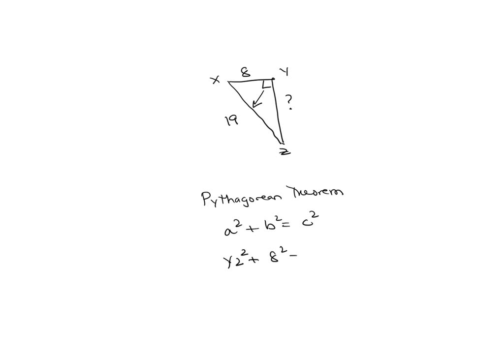 Using Pythagoras' theorem, calculate the length of YZ. Give your answer to 1 d.p.