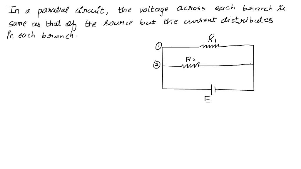SOLVED: Which BEST describes a parallel circuit? Electricity flows ...