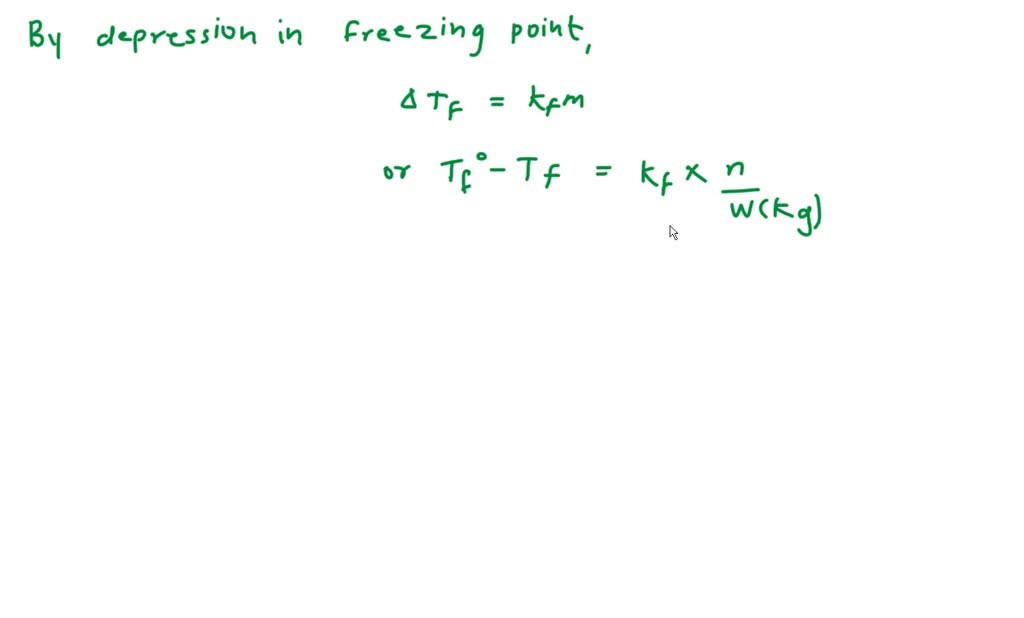 SOLVED: What is the freezing point, in °C, of a solution made with 1.21 mol of CHCl₃ in 530.0 g ...