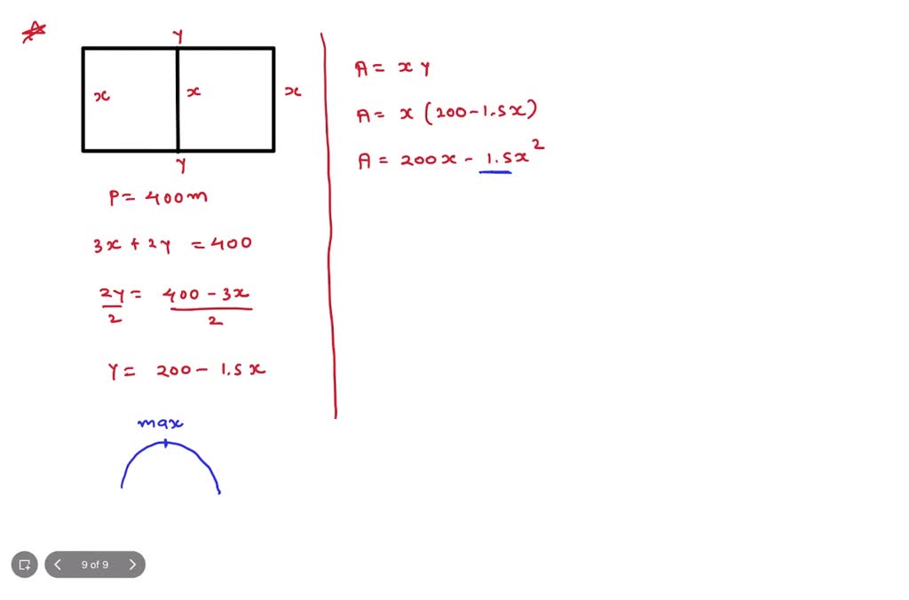 SOLVED: A two-pen corral is to be built: The outline of the corral ...