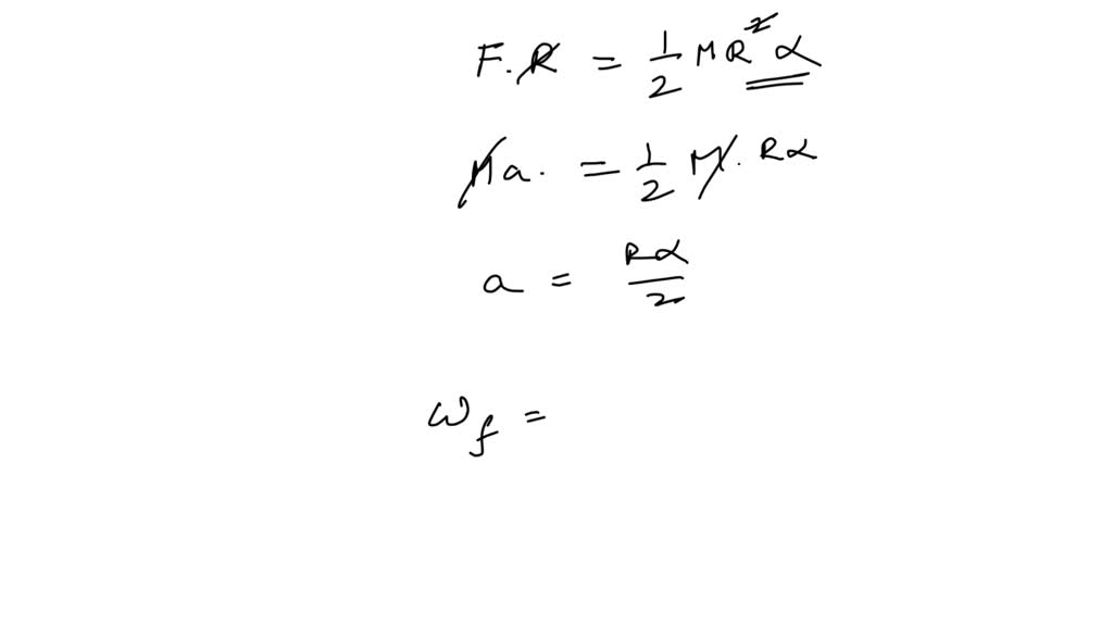 SOLVED: A uniform solid disk is set into rotation with an angular speed ωi about an axis through ...