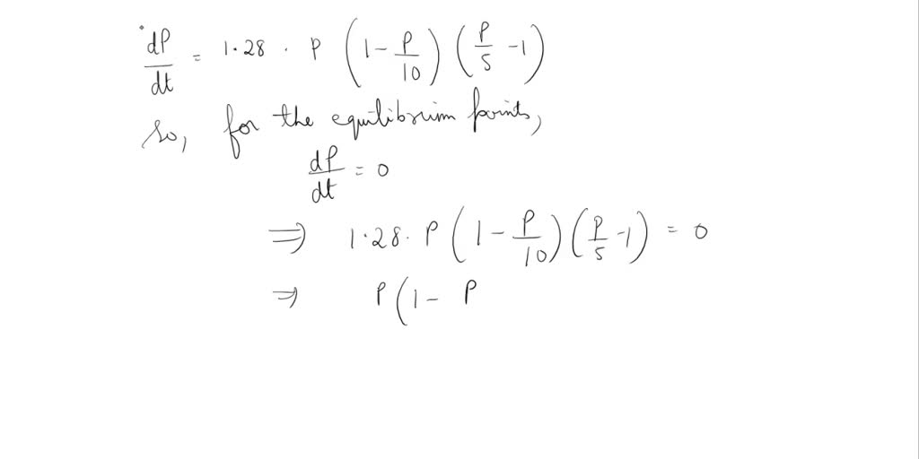 SOLVED: Problem 2: Consider the following equation for a certain population of squirrels given ...