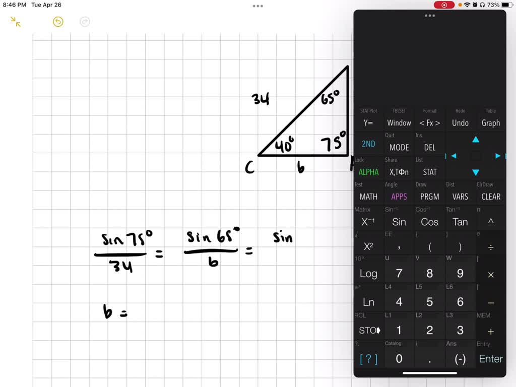 SOLVED: the longest side of a triangle is 34 feet. the measures of two ...