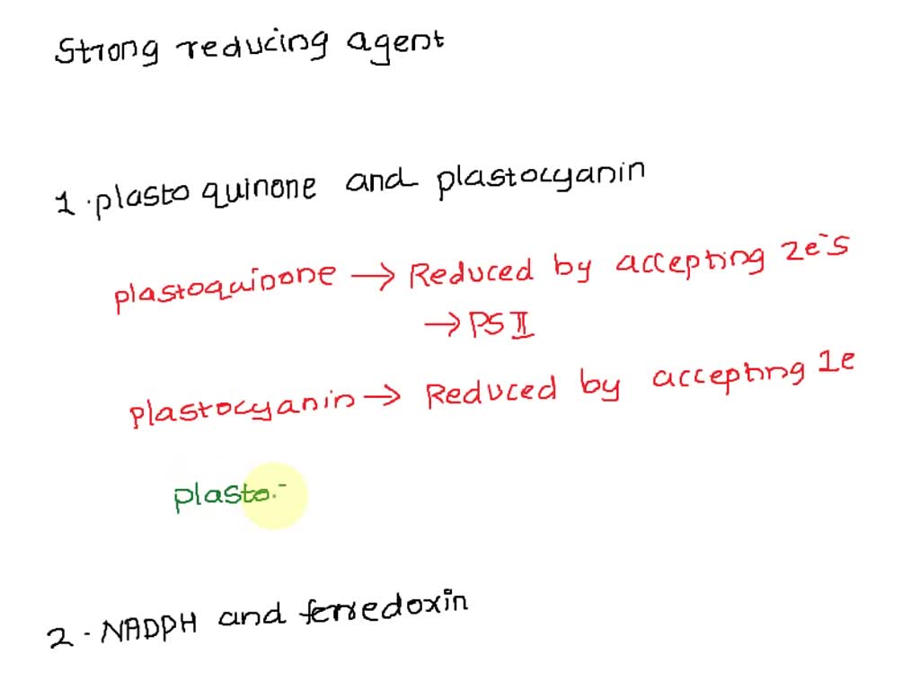 SOLVED: For each of the following; pick the stronger reducing agent ...