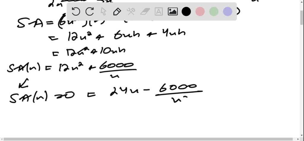 SOLVED: A solid rectangular block has dimensions 2x cm by 3x cm by h cm ...