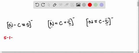 13 three inequivalent lewis structures for the thiocyanate...