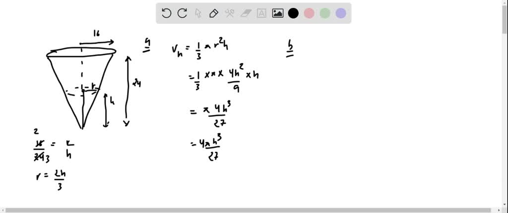 SOLVED: Q3) -16 cm CM A container is made in the shape of a hollow ...