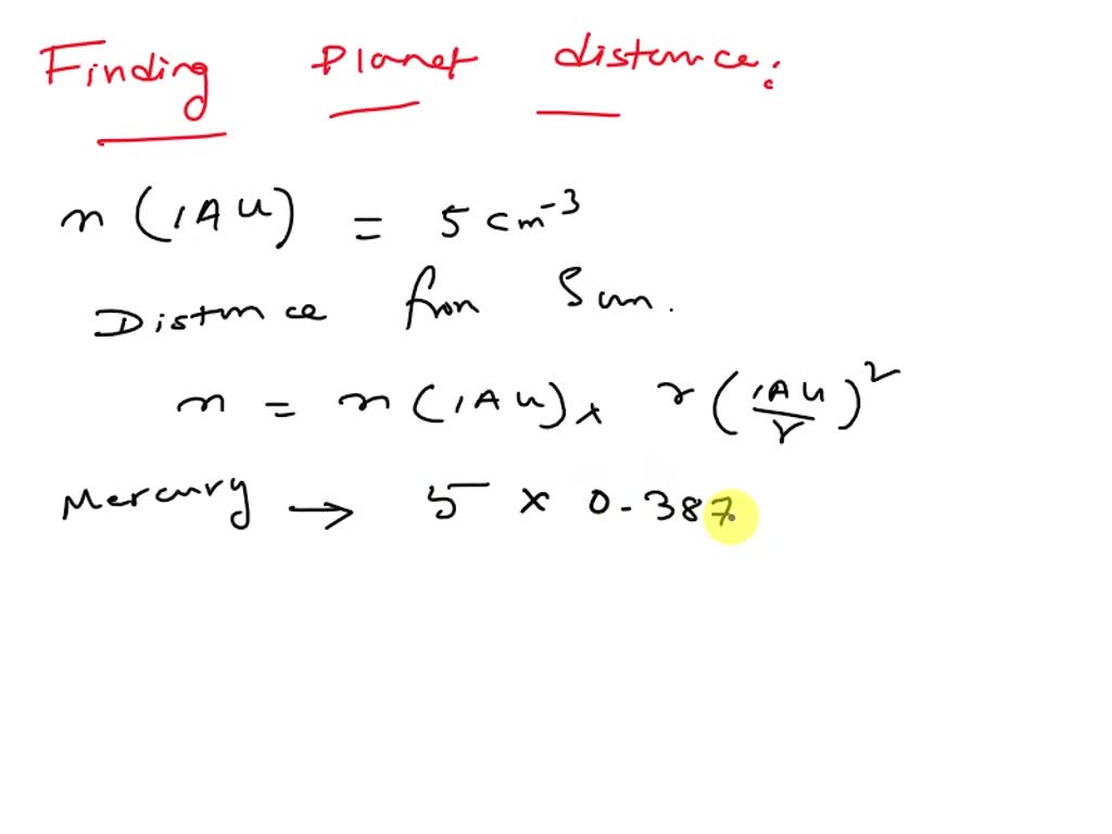 SOLVED: Problem 2 The solar wind speed is roughly constant between the ...