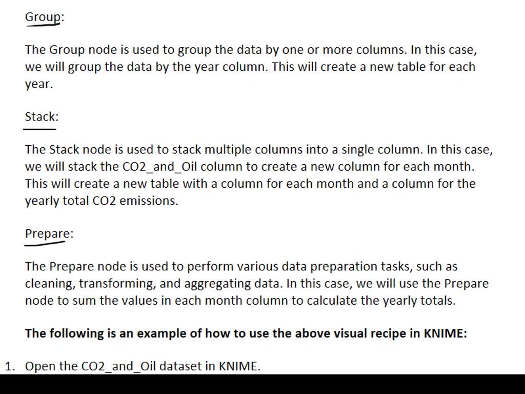 Consider the CO2 Emissions project. Imagine the CO2andOil dataset is recorded by month instead ...