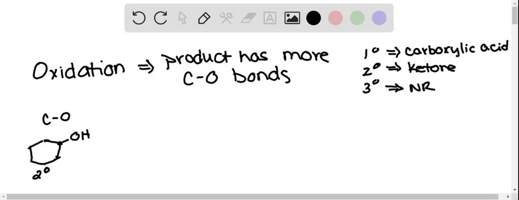 Draw the structure of the final product of the following oxidation reaction. 1) cyclopentanol ...