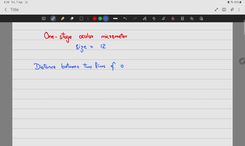 SOLVED: if one stage micrometer division contains 12 ocular divisions ...