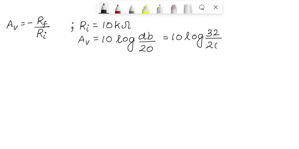 Solved The Input On An Inverting Amplifier Circuit Consists Of Vs 02v And Rs10Ω If Vcc12v