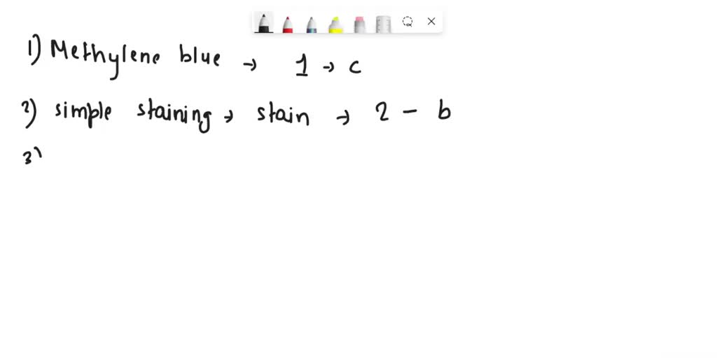 SOLVED: MATCH The TEST In COLUMN #1 To its CULTURE MEDIUM IN COLUMN #2 ...