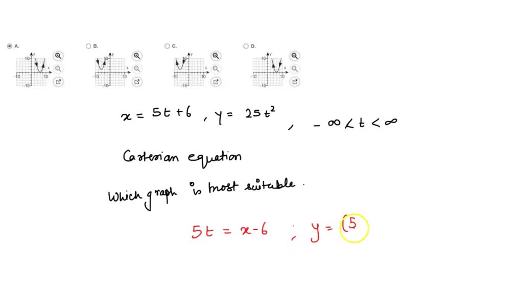 SOLVED: "The equation below gives parametric equations and parameter ...