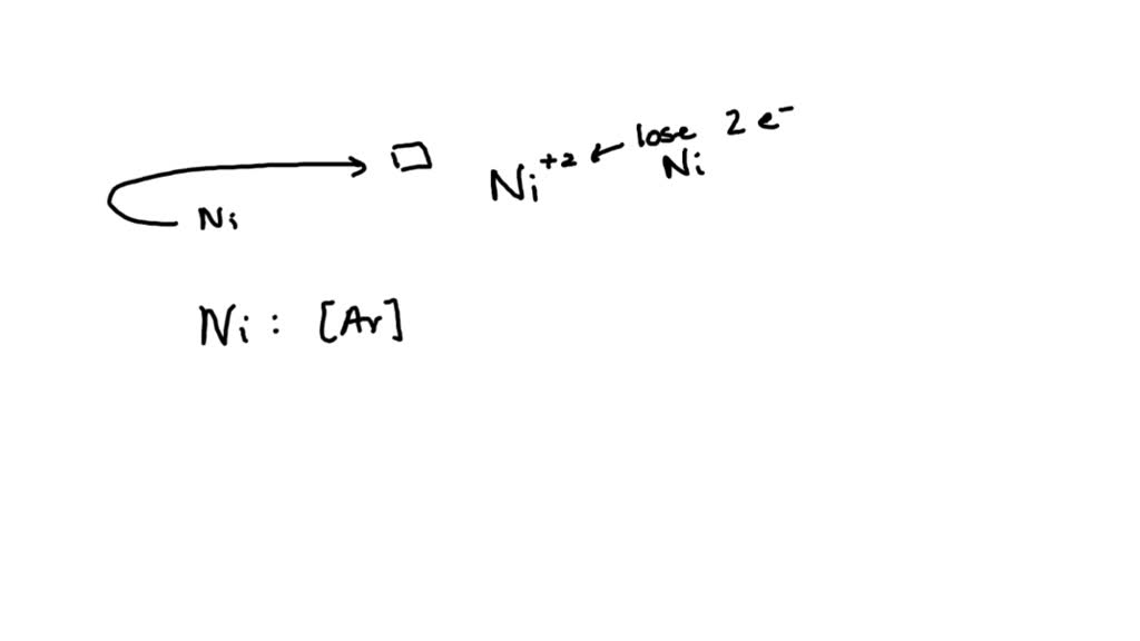 The electron configuration for the Ni2+ ion is: a) [Ar] 4s2 3d6 b) [Ar ...