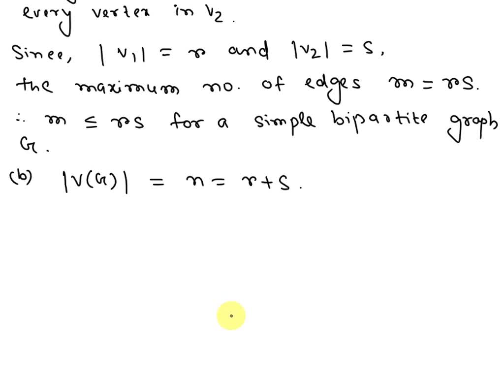Solved Consider The Bi Partite Graph With Vi A B C D E And V2 Y Given By Find All The