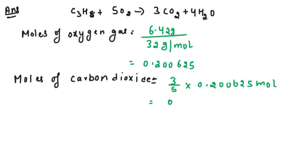 SOLVED: For the following reaction, 6.42 grams of oxygen gas are mixed ...